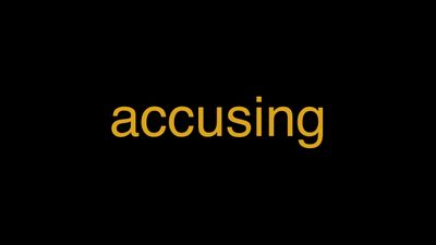 Meaning of Accusing in Hindi - हिंदी में मतलब | Wrytin