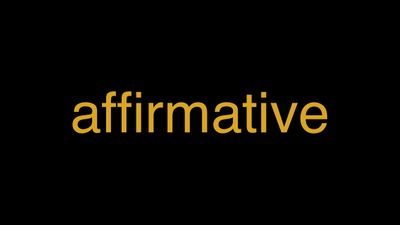 Meaning of Affirmative in Hindi - हिंदी में मतलब | Wrytin