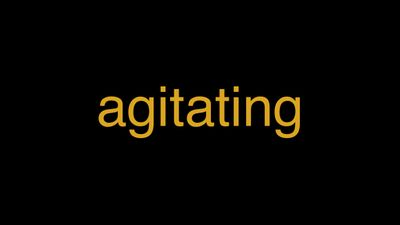 Meaning of Agitating in Hindi - हिंदी में मतलब | Wrytin
