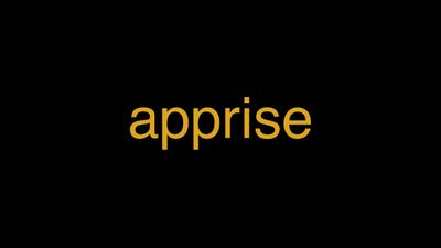 Meaning of Apprise in Hindi - हिंदी में मतलब | Wrytin