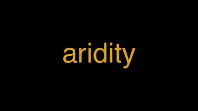Meaning of Aridity in Hindi - हिंदी में मतलब | Wrytin