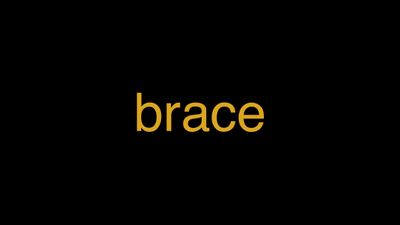 Meaning of Brace in Hindi - हिंदी में मतलब | Wrytin