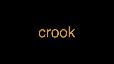 Meaning of Crook in Hindi - हिंदी में मतलब | Wrytin