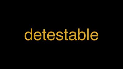 Meaning of Detestable in Hindi - हिंदी में मतलब | Wrytin