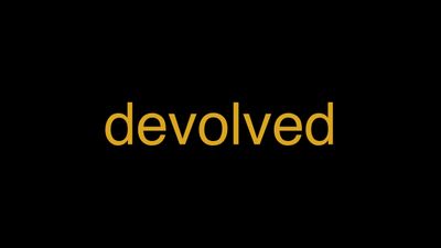 Meaning of Devolved in Hindi - हिंदी में मतलब | Wrytin