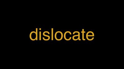 Meaning of Dislocate in Hindi - हिंदी में मतलब | Wrytin