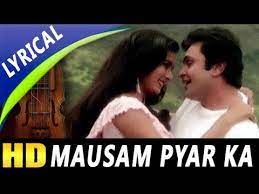 Mausam Pyar Ka Rang- Chords, Kishore Kumar | Wrytin