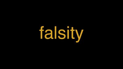 Meaning of Falsity in Hindi - हिंदी में मतलब | Wrytin