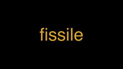 Meaning of Fissile in Hindi - हिंदी में मतलब | Wrytin