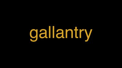 Meaning of Gallantry in Hindi - हिंदी में मतलब | Wrytin