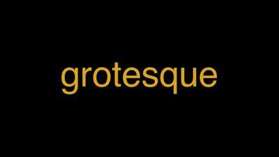 Meaning of Grotesque in Hindi - हिंदी में मतलब | Wrytin