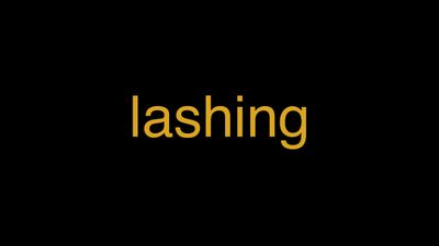 Meaning of Lashing in Hindi - हिंदी में मतलब | Wrytin