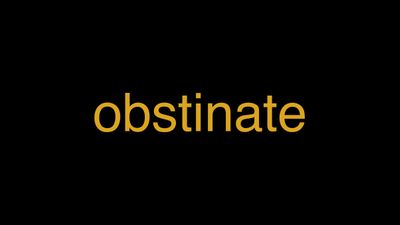 Meaning of Obstinate in Hindi - हिंदी में मतलब | Wrytin