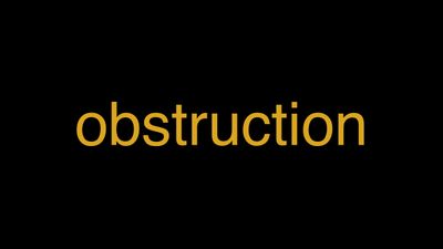 Meaning of Obstruction in Hindi - हिंदी में मतलब | Wrytin