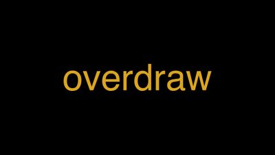 Meaning of Overdraw in Hindi - हिंदी में मतलब | Wrytin