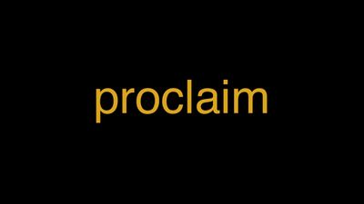 Meaning of Proclaim in Hindi - हिंदी में मतलब | Wrytin