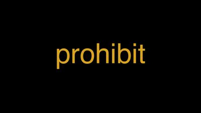 Meaning of Prohibit in Hindi - हिंदी में मतलब | Wrytin