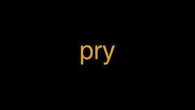 Meaning of Pry in Hindi - हिंदी में मतलब | Wrytin