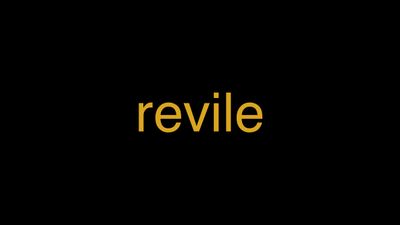 Meaning of Revile in Hindi - हिंदी में मतलब | Wrytin