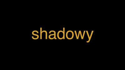 Meaning of Shadowy in Hindi - हिंदी में मतलब | Wrytin