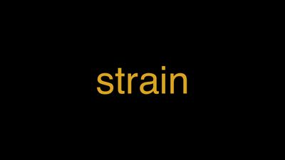 Meaning of Strain in Hindi - हिंदी में मतलब | Wrytin