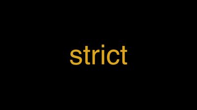 Meaning of Strict in Hindi - हिंदी में मतलब | Wrytin