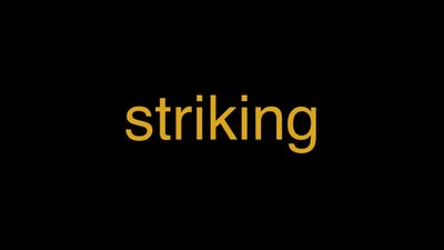 Meaning of Striking in Hindi - हिंदी में मतलब | Wrytin