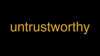 Meaning of Untrustworthy in Hindi - हिंदी में मतलब | Wrytin