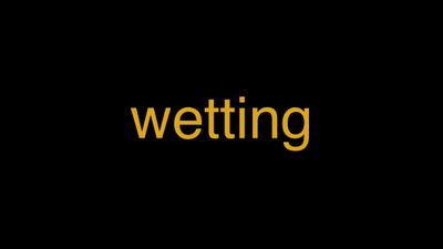 Meaning of Wetting in Hindi - हिंदी में मतलब | Wrytin