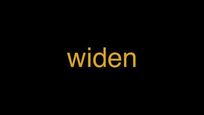 Meaning of Widen in Hindi - हिंदी में मतलब | Wrytin