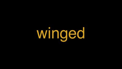Meaning of Winged in Hindi - हिंदी में मतलब | Wrytin