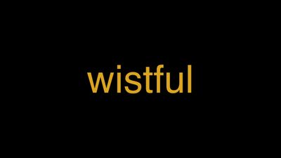 Meaning of Wistful in Hindi - हिंदी में मतलब | Wrytin